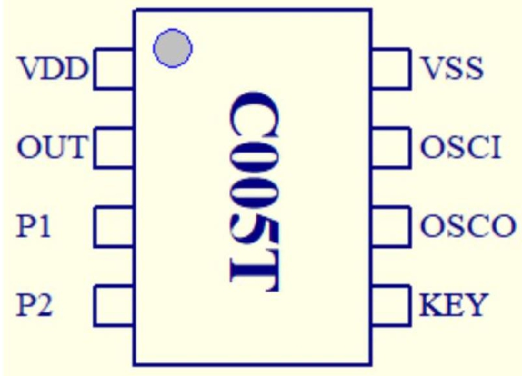 time delay timing chip / delay chip / trigger delay ic / 2s-1000h timing ic c005 - Hxlstore.com