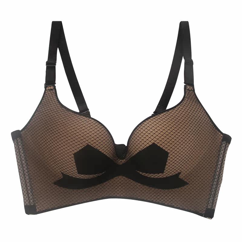 Купить Бюстгальтер 怡兰芬一片式无痕文胸厚小胸聚拢调整型女士内衣性感少女胸罩女 Yilan Fen в интернет ...