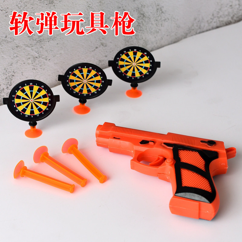 Children’s toys suction cup soft bullet gun plastic bullet revolver ...