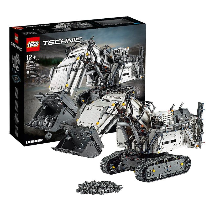 Lego building block assembly machinery series 42100 Liebherr R9800 ...