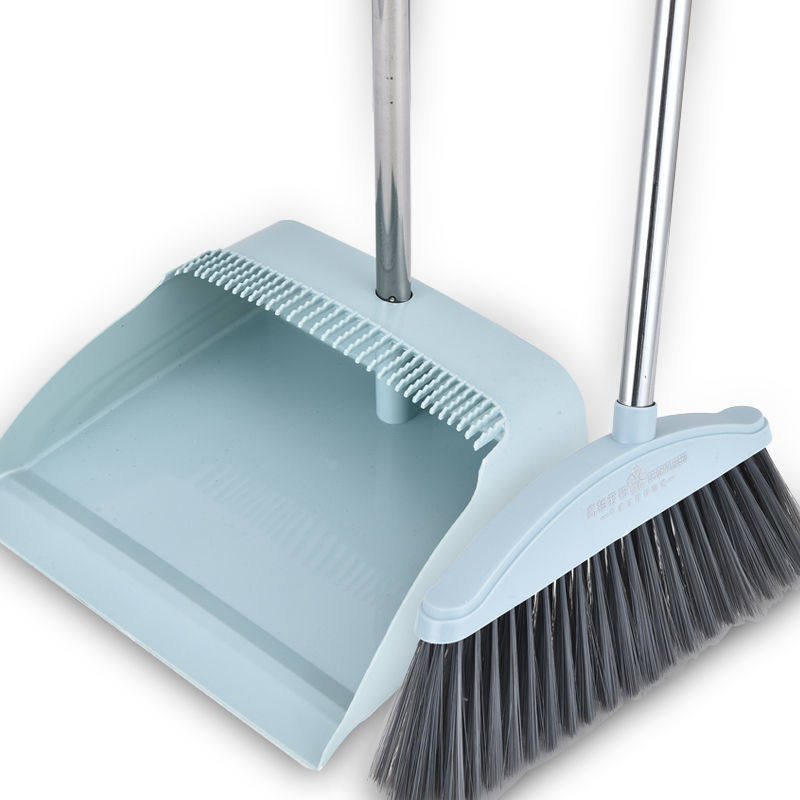 Thickened single broom dustpan set household combination stainless ...