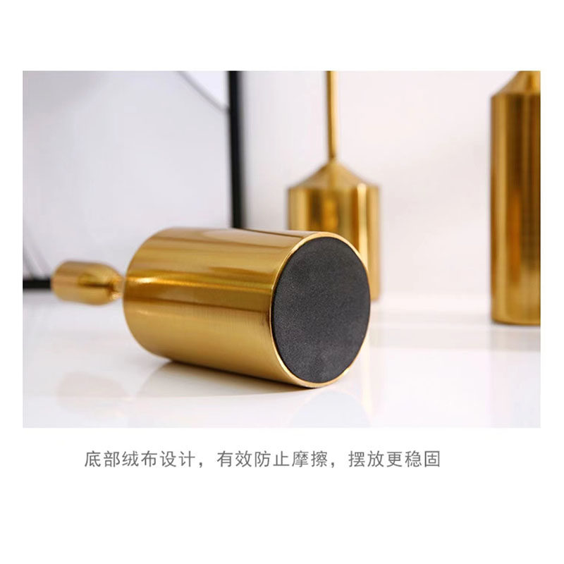 Metal candlestick simple wedding photography props model room candle ...