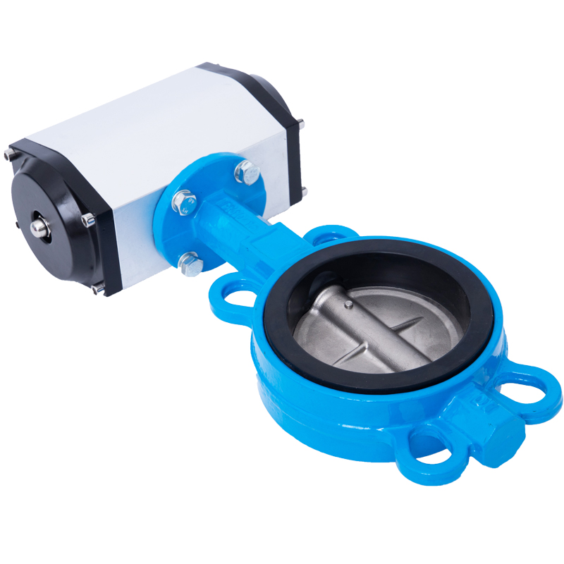 Pneumatic butterfly valve pneumatic valve D671X pneumatic wafer butterfly valve ball mill ...