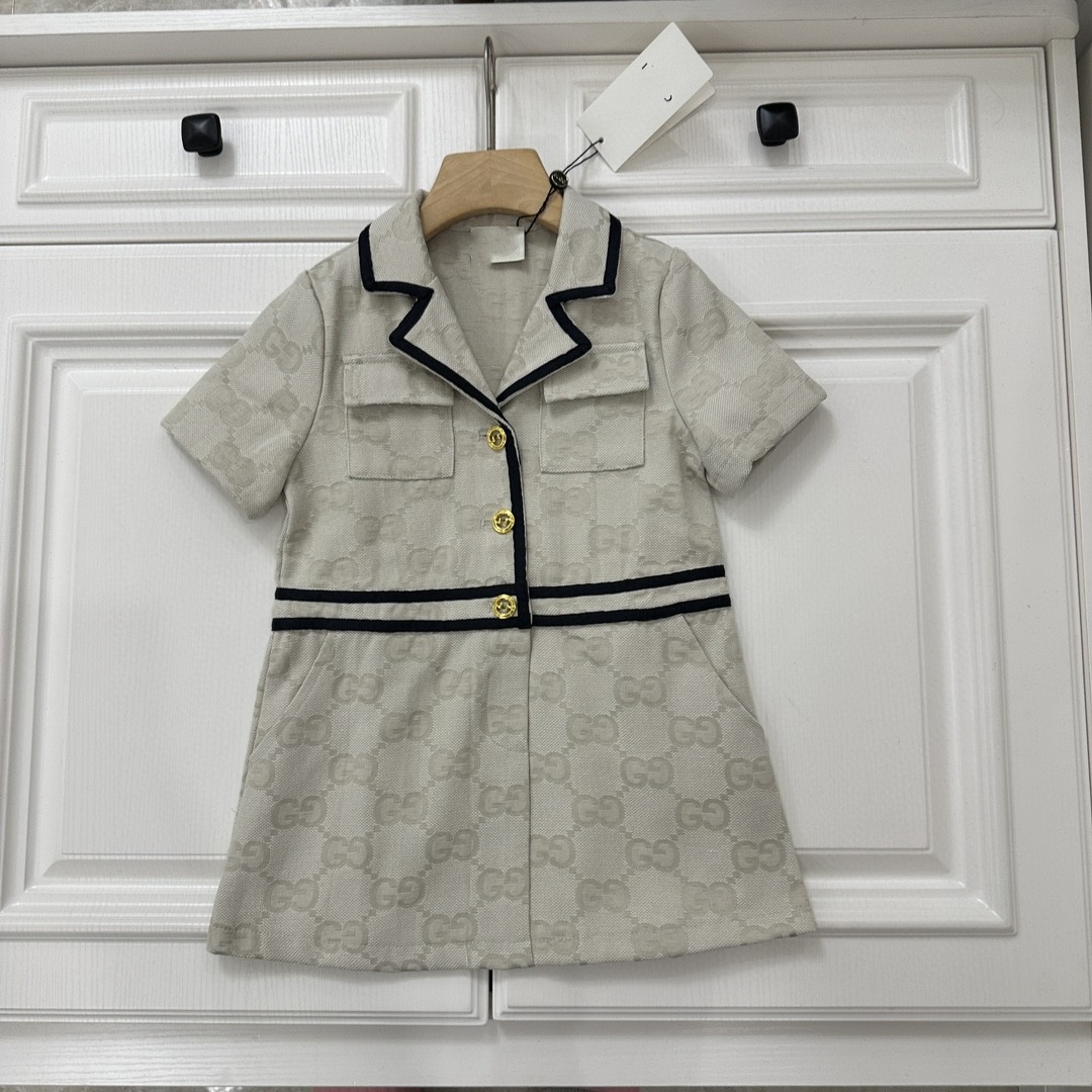 Gaoding children's clothing 2023 spring and summer new girls lapel doll ...