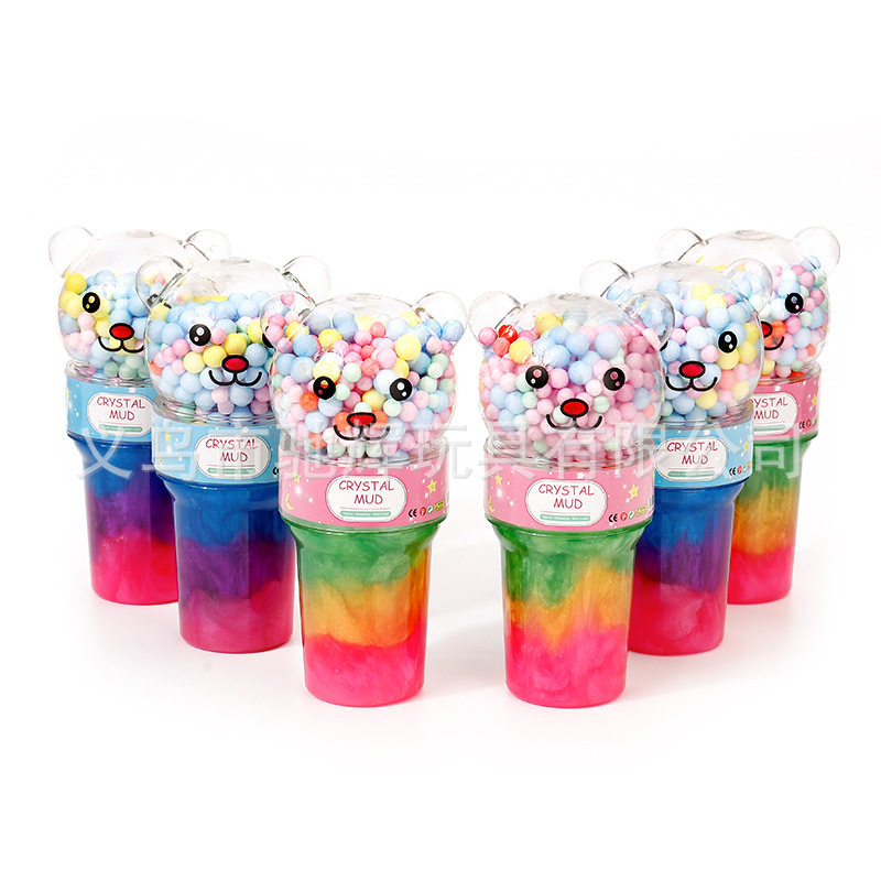 Cross-border foreign trade trickery slime ice cream slime colorful glue ...