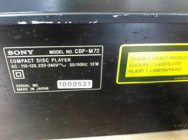 Купить Sony/ sony CDP-M72 чистый проигрыватель ,, принятие KSS-240A ...